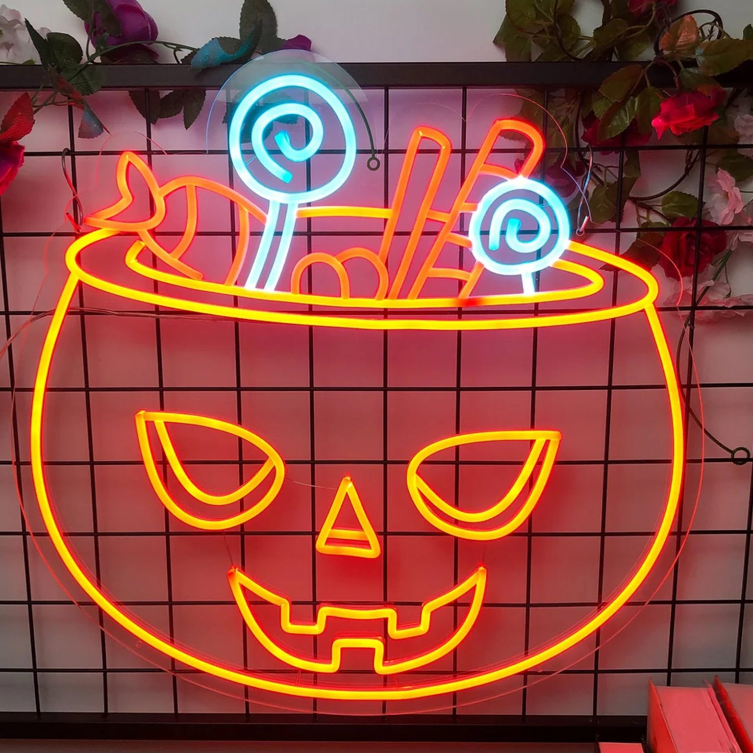 Halloween Candy Pumpkin Neon Sign | Liuyang Lamps