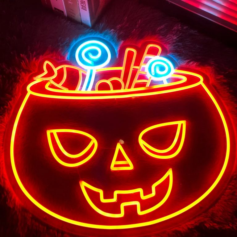 Halloween Candy Pumpkin Neon Sign | Liuyang Lamps