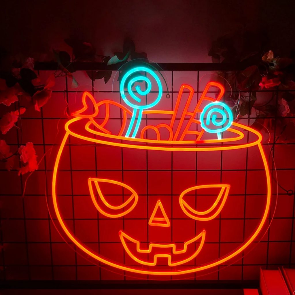 Halloween Candy Pumpkin Neon Sign | Liuyang Lamps