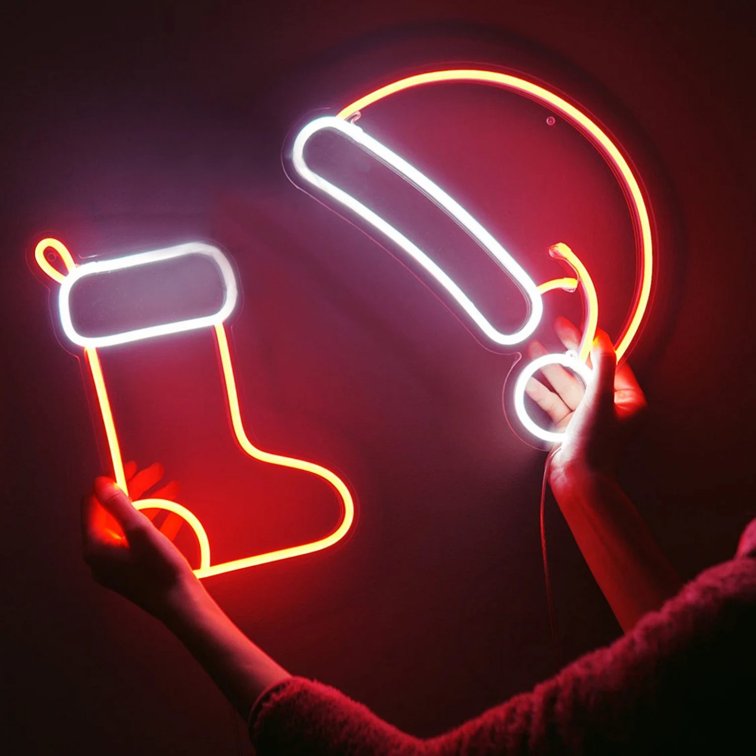 Christmas Stocking Neon Sign | Liuyang Lamps
