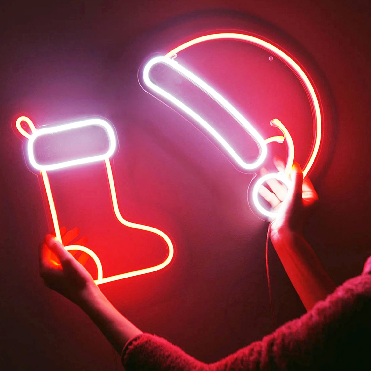 Santa Hat Neon Sign | Liuyang Lamps