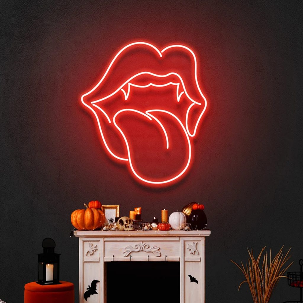 Vampire Lips Tongue Neon Sign | Liuyang Lamps