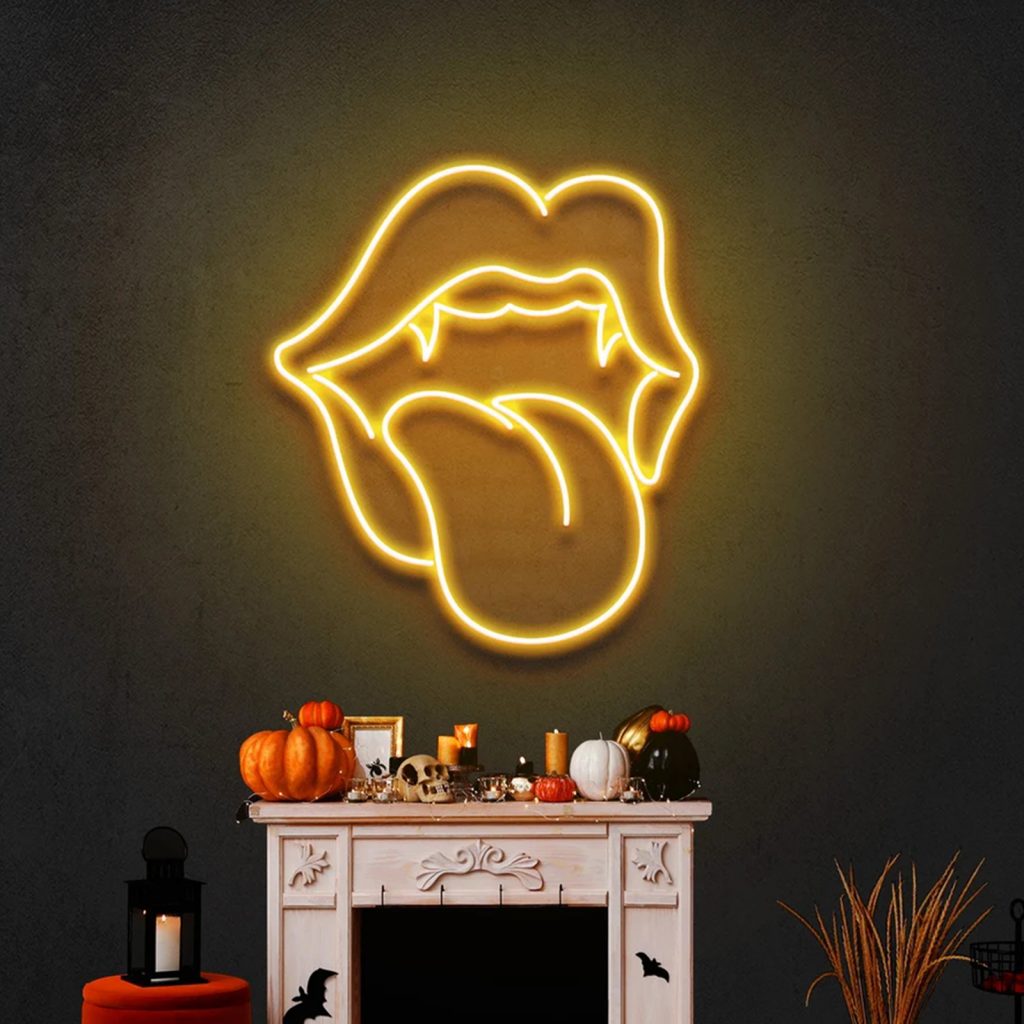 Vampire Lips Tongue Neon Sign | Liuyang Lamps