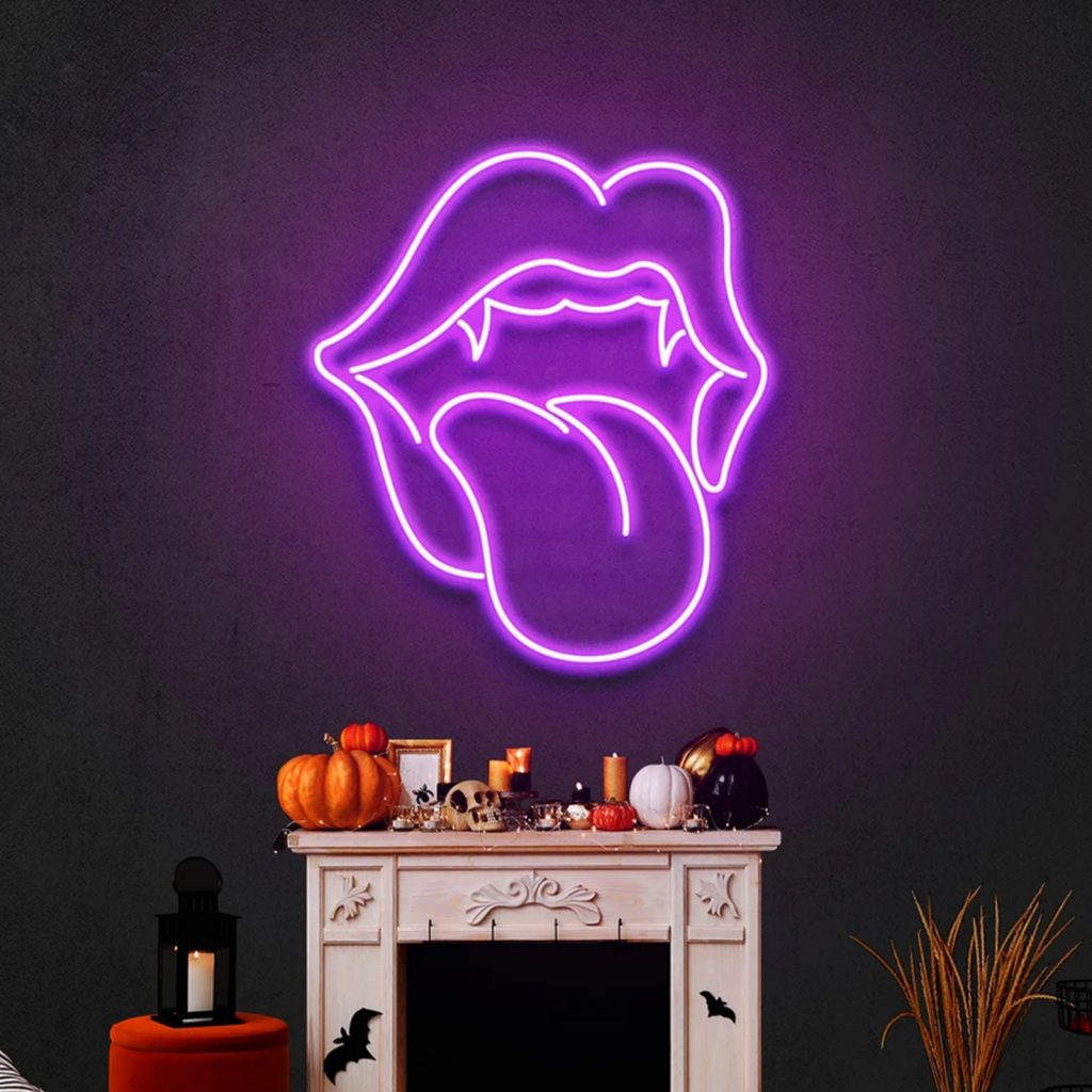 Vampire Lips Tongue Neon Sign | Liuyang Lamps