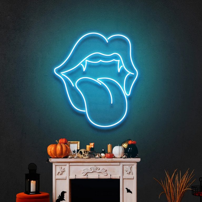 Vampire Lips Tongue Neon Sign | Liuyang Lamps