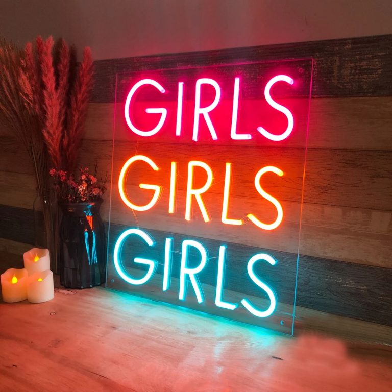 Girls Girls Girls Handmade LED Neon Sign | Liuyang Lamps