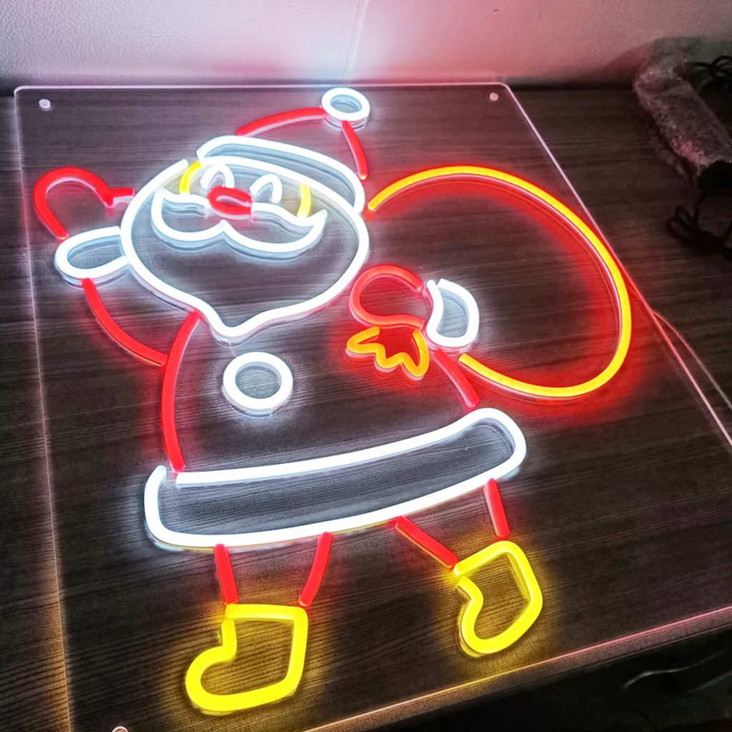Santa Claus Christmas Neon Sign Perfect Gift | Liuyang Lamps