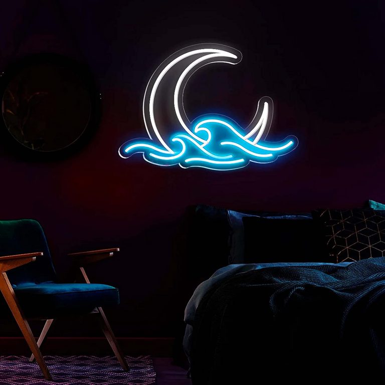 Moon Over Sea Neon Sign Best Gift | Liuyang Lamps