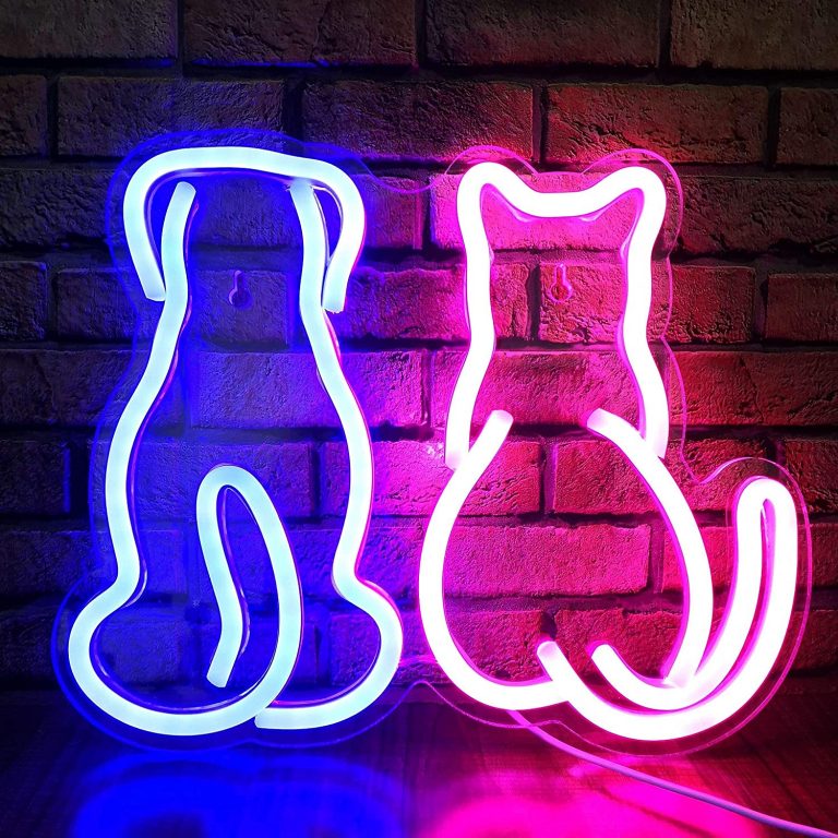 Cat With Dog Neon Sign Cute Led Neon light | Liuyang Lamps
