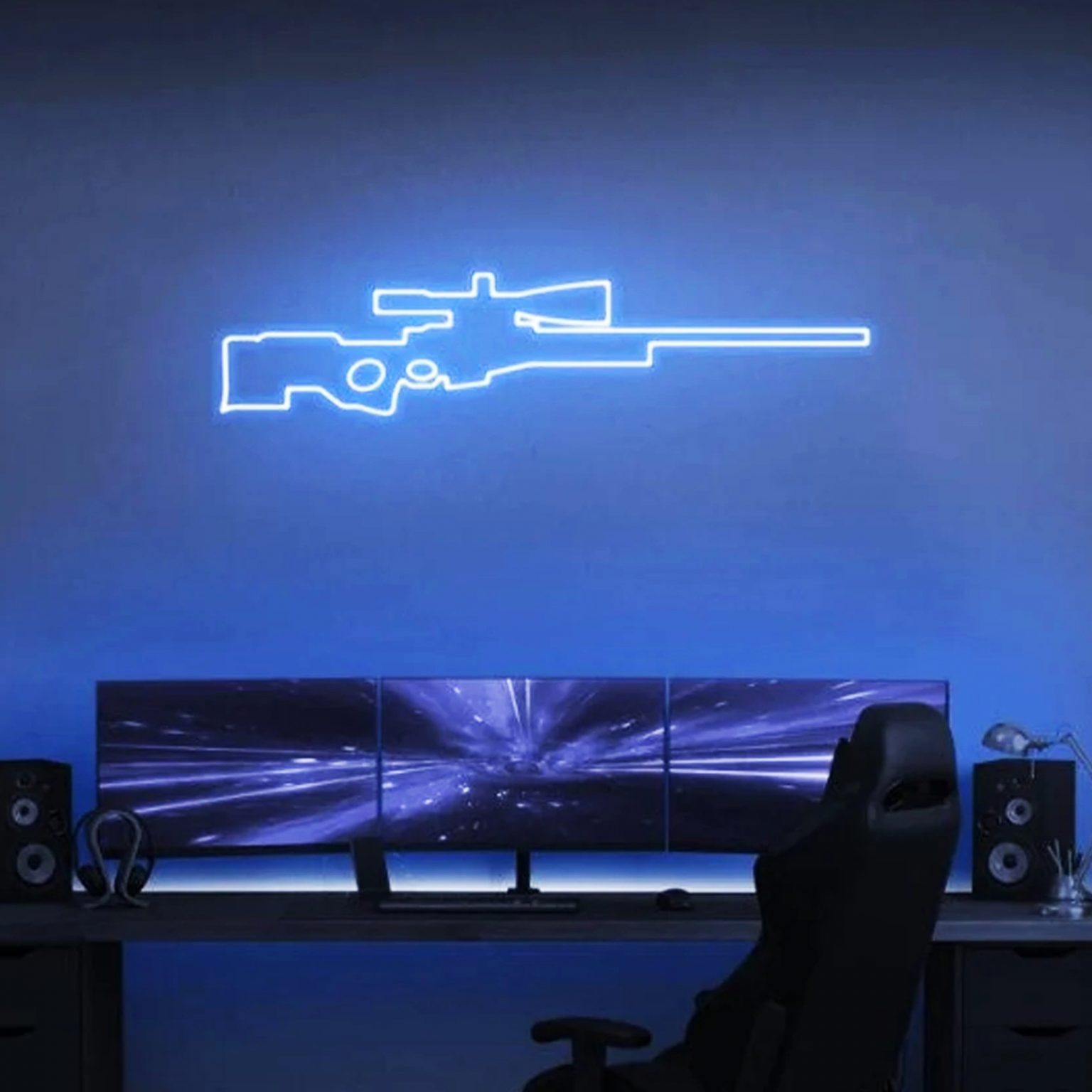 AWP Rifle Neon Game Sign | Liuyang Lamps