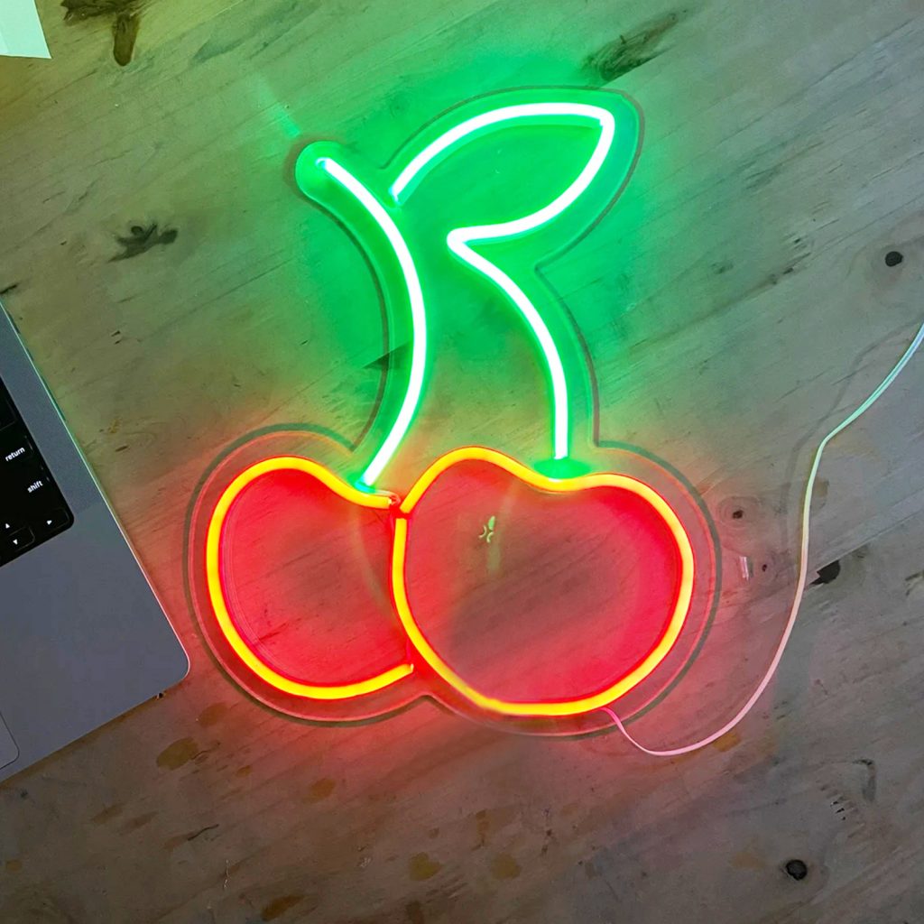 Cherry Fruit Wall Neon Sign | Liuyang Lamps