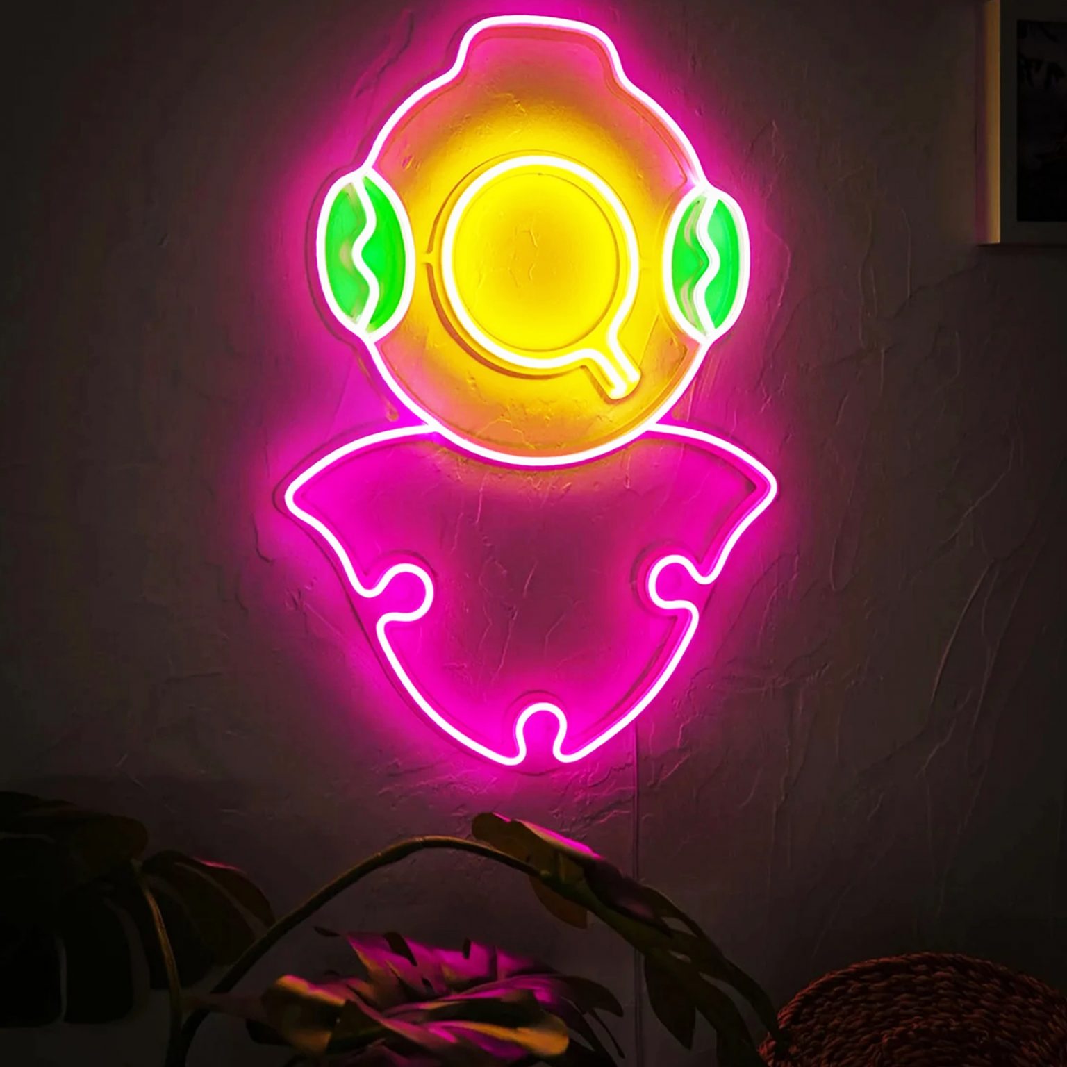 Diver Neon Wall Art | Liuyang Lamps