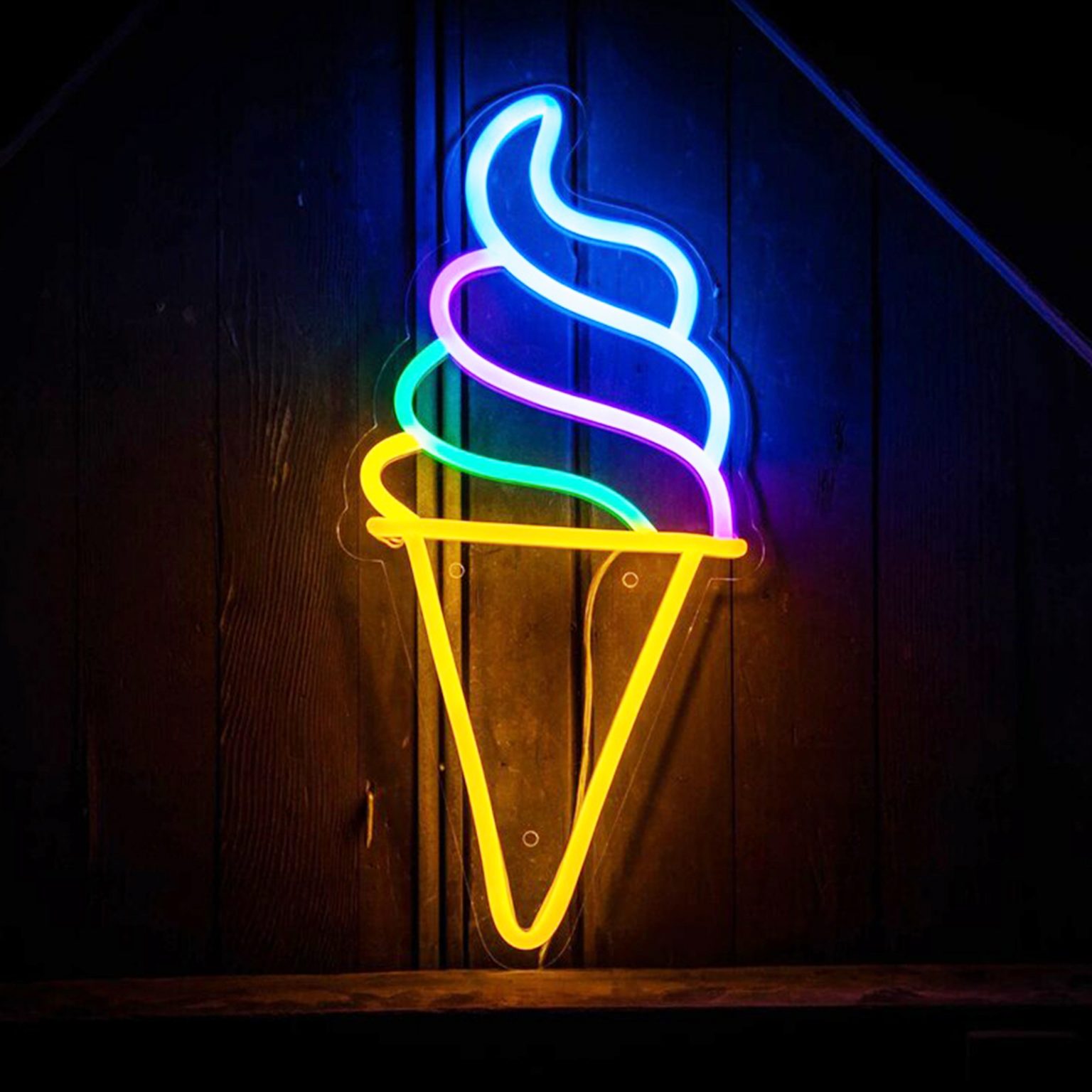 Ice Cream Cone Kitchen Neon Sign | Liuyang Lamps