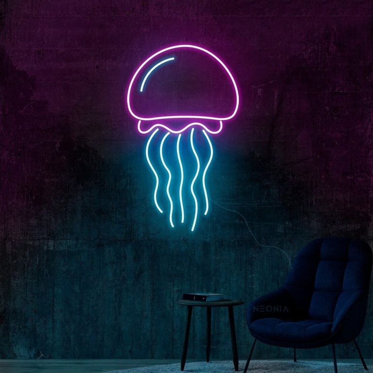 Jellyfish Funny Bedroom Neon Sign | Liuyang Lamps