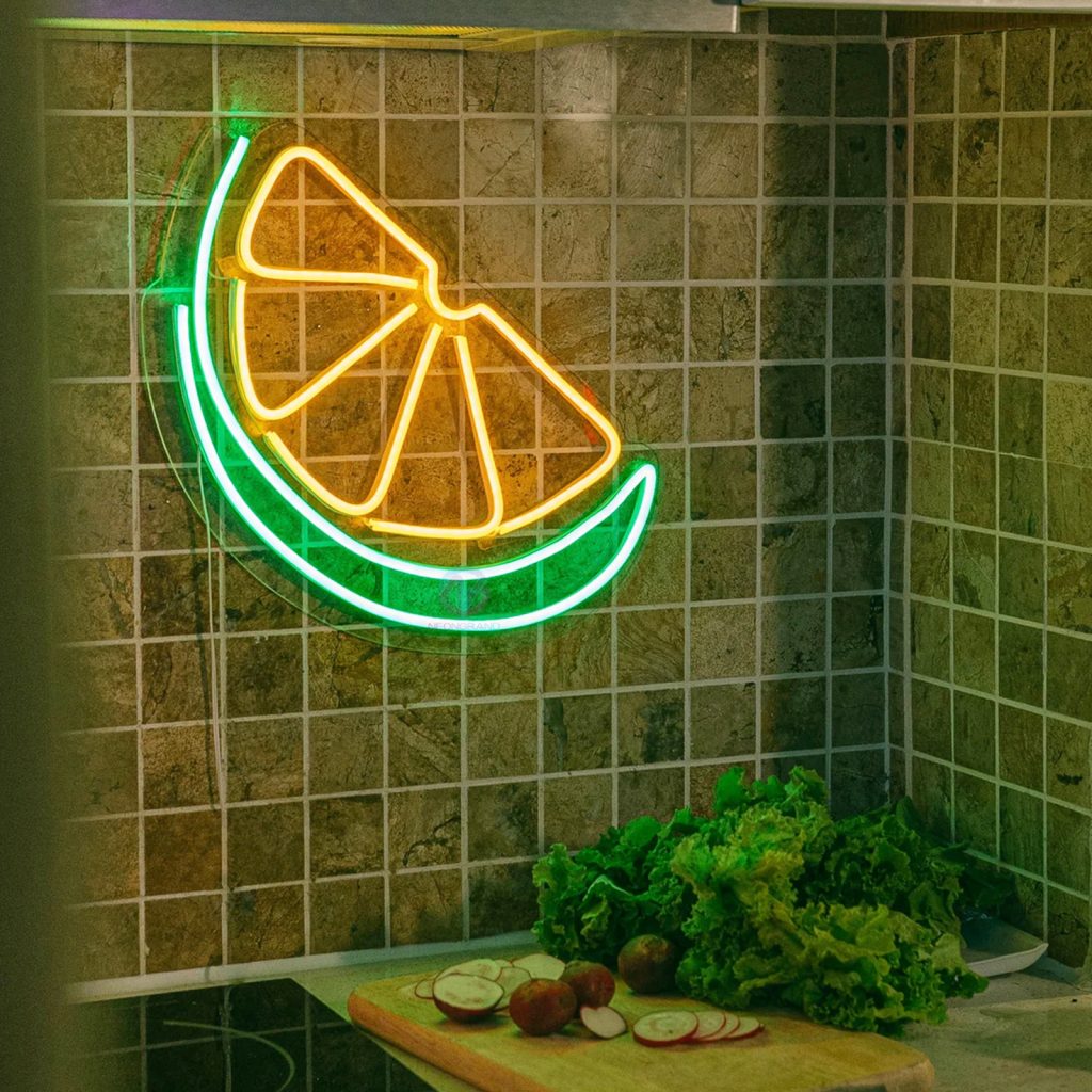 Orange Fruit Wall Neon Sign | Liuyang Lamps