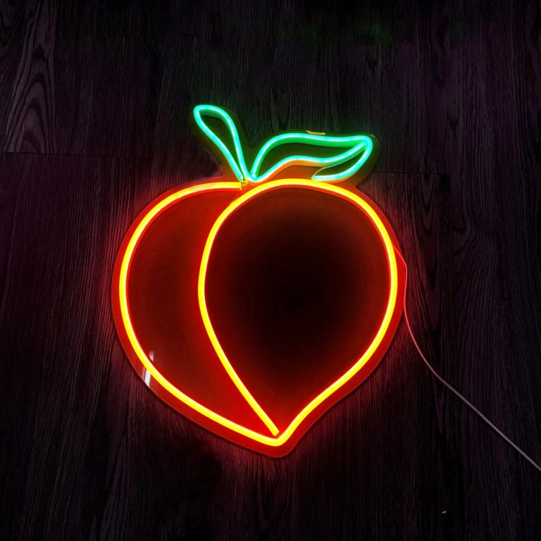 Peach Fruit Neon Sign | Liuyang Lamps