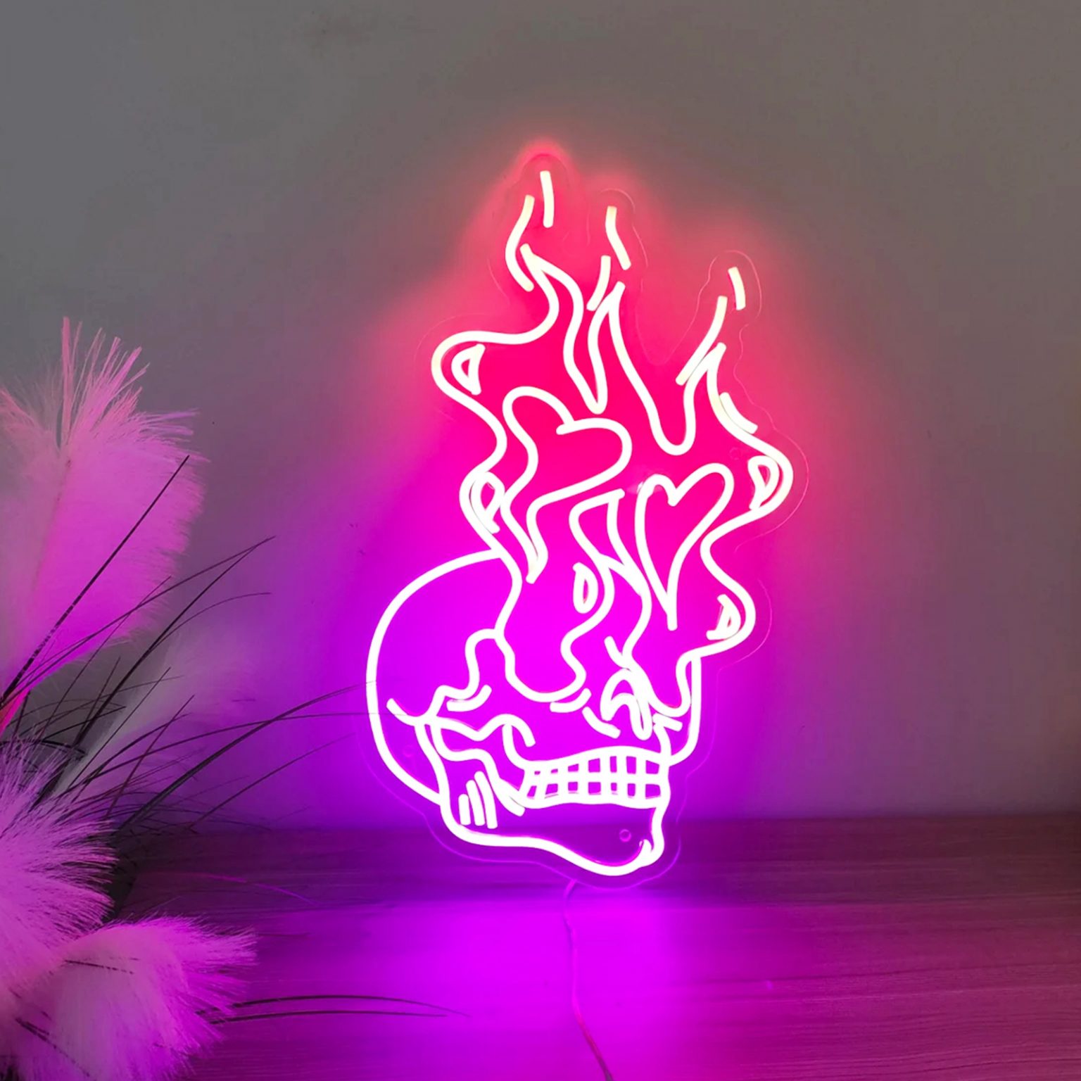 Skull Head Hot Neon Sign | Liuyang Lamps