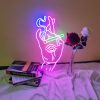Smoking Hand With Eye Neon Sign | Liuyang Lamps